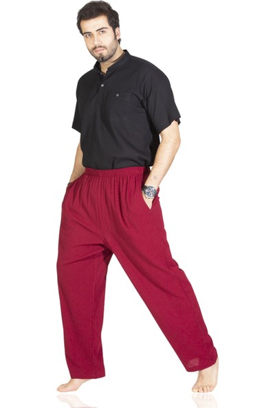 Eliş Şile Bezi Şile Bezi Unisex Şalvar Pantolon Bordo Brd Eliş Şile Bezi Şile Bezi Unisex Şalvar Pantolon Bordo Brd