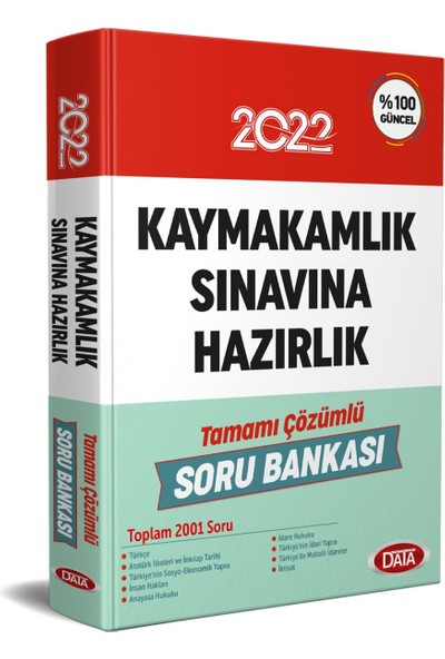 Data Yayınları Kaymakamlık Sınavına Hazırlık Tamamı Çözümlü Soru Bankası Data Yayınları Kaymakamlık Sınavına Hazırlık Tamamı Çözümlü Soru Bankası