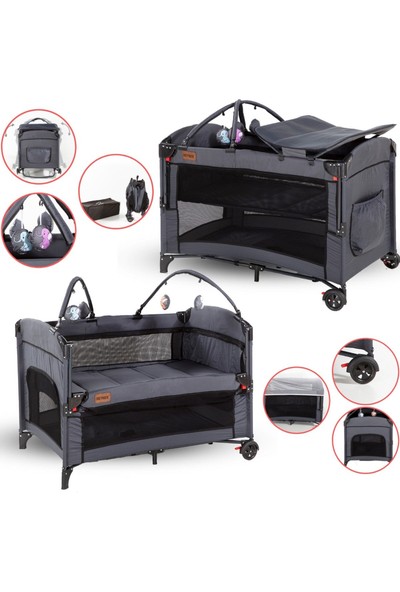 Heyner Gloria Plus Anne Yanı Park Yatak Oyun Parkı Beşik 70 x 110 cm