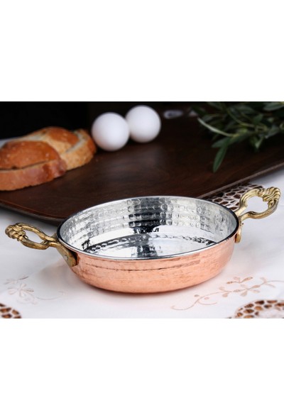 Eminox Büyük Bakır Yumurta Sahanı 19 cm