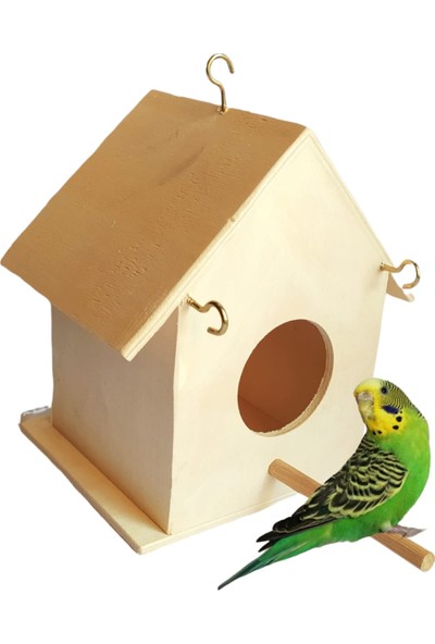 Ncy Home Ahşap Muhabbet Kuşu Folluk Yuvalık ( Talaş Hediyeli ) Ncy Home Ahşap Muhabbet Kuşu Folluk Yuvalık ( Talaş Hediyeli )