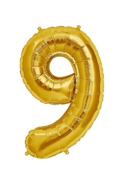 Hosceyiz Avm Şekilli Supershape Gold Rakam Folyo Balon 9 Numara Hosceyiz Avm Şekilli Supershape Gold Rakam Folyo Balon 9 Numara