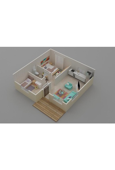 Ballifeprefabrik 62 M2 Prefabrik Yapı