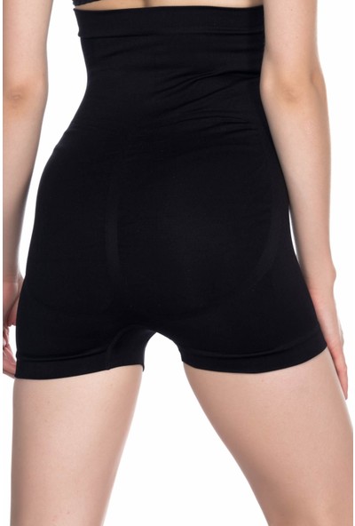 gudubags Siyah Emay 2047 Yüksek Bel Boxer Korse