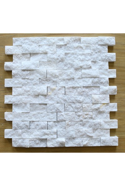 Saçan Mermer 23X48MM (2,5X5CM) Kemalpaşa Beyazı Beyaz Mermer Patlatma Taş Duvar Kaplama Saçan Mermer 23X48MM (2,5X5CM) Kemalpaşa Beyazı Beyaz Mermer Patlatma Taş Duvar Kaplama