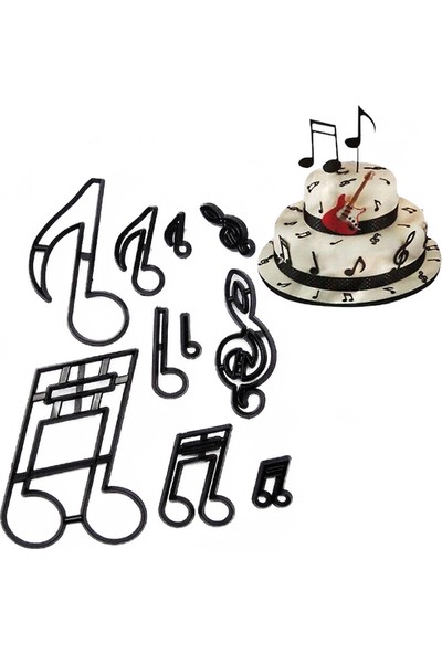 (10 Adet Müzik) Fondan Kek Dekorasyon Kalıpları Set Plastik Kurabiye Kesici Pasta Bisküvi Pişirme Araçları Düğün Müzik Ailesi Hayvanlar Balon (10 Adet Müzik) Fondan Kek Dekorasyon Kalıpları Set Plastik Kurabiye Kesici Pasta Bisküvi Pişirme Araçları Düğün Müzik Ailesi Hayvanlar Balon