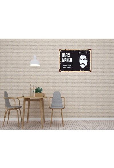 Papri Reklam Barış Manço Poster Tasarımlı Mdf Tablo Papri Reklam Barış Manço Poster Tasarımlı Mdf Tablo