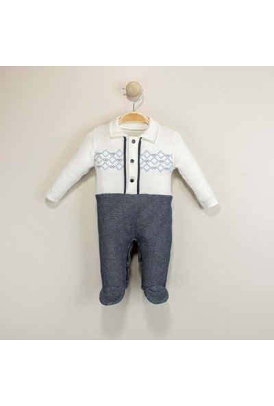 Nono Baby Erkek Bebek Tulum Baklava Desenli Çıtçıtlı - Nono Baby - Bebek Tulum - Lacivert - 0-3 Ay Nono Baby Erkek Bebek Tulum Baklava Desenli Çıtçıtlı - Nono Baby - Bebek Tulum - Lacivert - 0-3 Ay