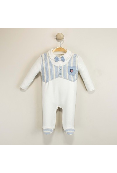 Nono Baby Erkek Bebek Tulum Küçük Yelekli Çizgili - Nono Baby - Bebek Tulum - Mavi - 3-6 Ay Nono Baby Erkek Bebek Tulum Küçük Yelekli Çizgili - Nono Baby - Bebek Tulum - Mavi - 3-6 Ay