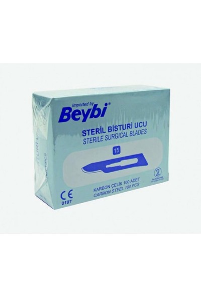 Beybi Steril Bisturı Ucu No:15 Beybi Steril Bisturı Ucu No:15