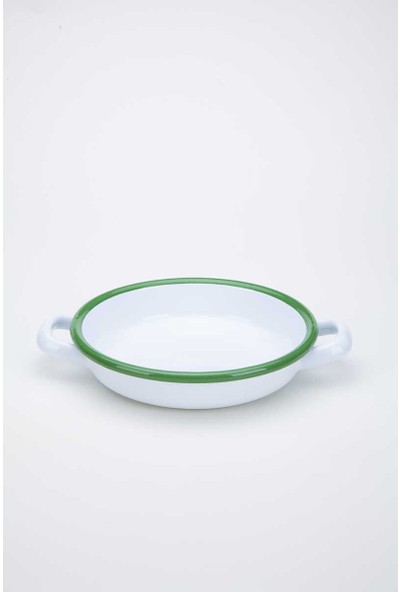 Refikadan Beyaz Yeşil Emaye Sahan Refikadan Beyaz Yeşil Emaye Sahan