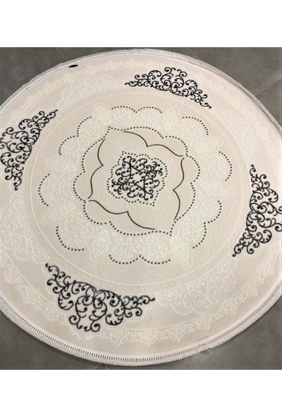 Dinarsu Gold Oval Halı GD004-695 Krem-Gri