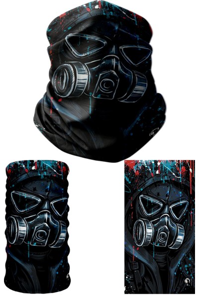 E-Taktik Kuru Kafa Temalı Boyunluk Bandana Balaklava Saç Bandı