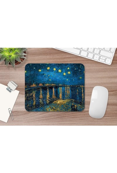 Vincent Van Gogh - Starry Night On The Beach Mouse Pad
