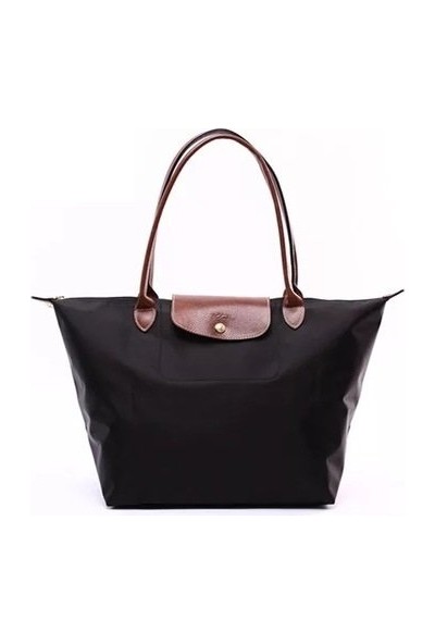 Longchamp Le Pliage Medium Bag Tote - Çanta, Siyah