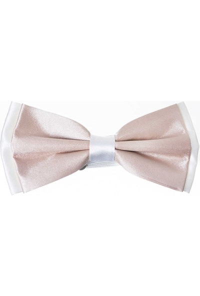 Gaffy Krem Garnitürlü Gold Saten Papyon - GP-807 Gaffy Krem Garnitürlü Gold Saten Papyon - GP-807