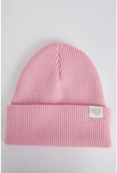 DeFacto Kız Çocuk Dokuma Etiketli Triko Bere V0955A622WN