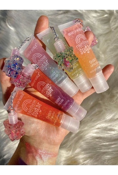 Zetmoda Gökkuşağı Dudak Parlatıcısı Yıldızlı Rainbow Shiny 5 Adet Lip Gloss Lip Balm Lip Oil Glitter Zetmoda Gökkuşağı Dudak Parlatıcısı Yıldızlı Rainbow Shiny 5 Adet Lip Gloss Lip Balm Lip Oil Glitter