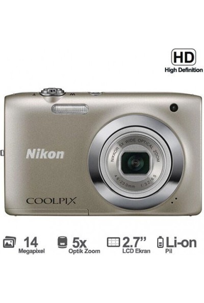 Nikon Coolpix S2600 14MP 5x Optik 2.7 Nikon Coolpix S2600 14MP 5x Optik 2.7
