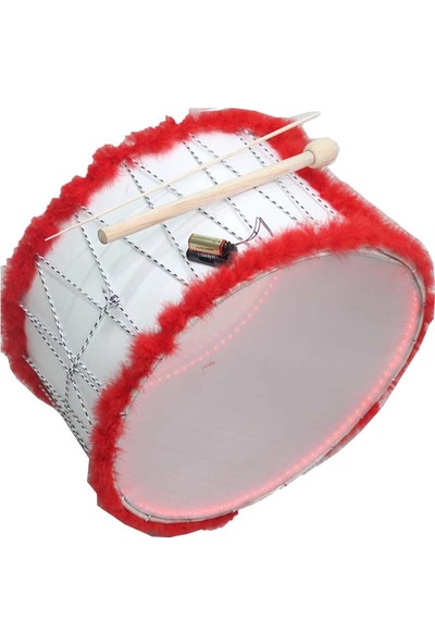 Sude Kına Davulu Ledli Kırmızı 50 cm Sude Kına Davulu Ledli Kırmızı 50 cm