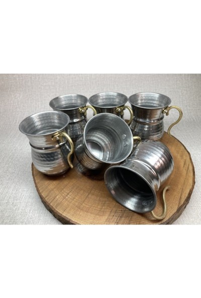 Qpazar Krom Metalik Kulp Bardak No:02 ( 12 Adet ) Qpazar Krom Metalik Kulp Bardak No:02 ( 12 Adet )