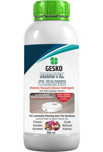 Gesko Robot Süpürge Deterjanı Çiçek Bahçesi Kokulu 500 ml Gesko Robot Süpürge Deterjanı Çiçek Bahçesi Kokulu 500 ml