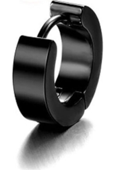 Erkek Siyah Titanyum Küpe