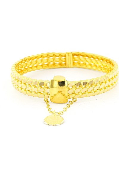 Altınkaynak 22 Ayar Kelepçeli Altın Bilezik