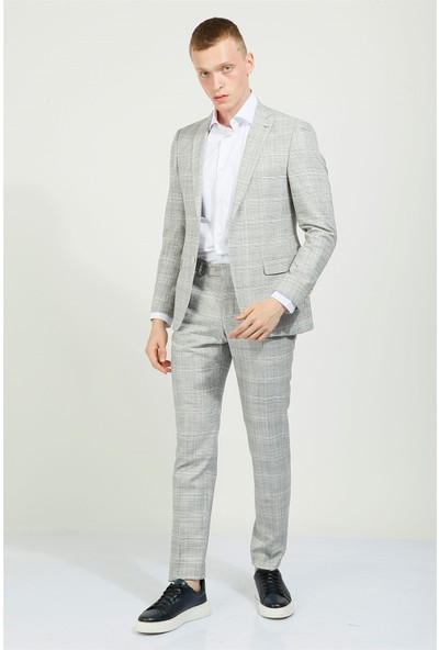 Uki Gri Comfort Fit 6 Drop Takım Elbise Uki Gri Comfort Fit 6 Drop Takım Elbise
