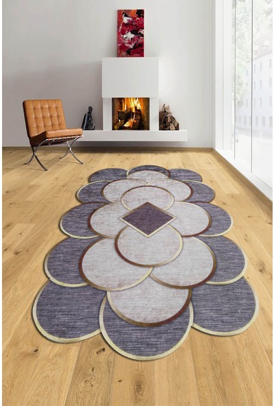 Colizon Dekoratif Yıkanabilir Kaymaz Tabanlı Lazer Kesim Salon Halısı Colizon Dekoratif Yıkanabilir Kaymaz Tabanlı Lazer Kesim Salon Halısı