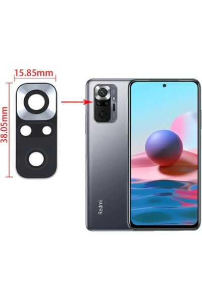 Ceyker GSM Xiaomi Redmi Note 10 Pro Arka Kamera Camı Kamera Camı Lensi Yapışkanlı Ceyker GSM Xiaomi Redmi Note 10 Pro Arka Kamera Camı Kamera Camı Lensi Yapışkanlı