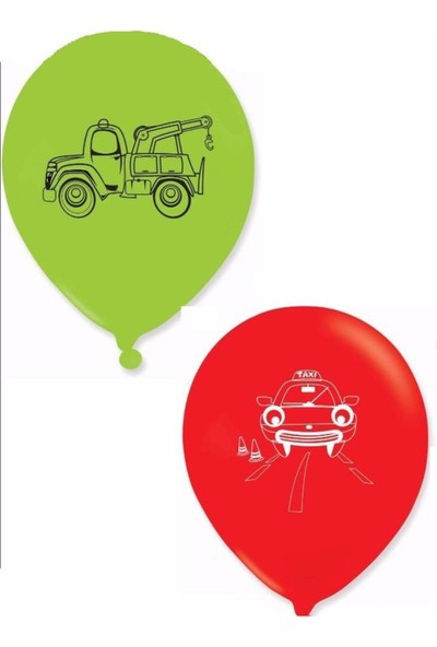 Bal10 Dünyası Can Arabalar Baskılı Karışık Renk Balon 10 Adet Bal10 Dünyası Can Arabalar Baskılı Karışık Renk Balon 10 Adet