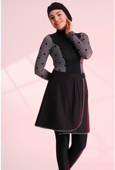 Tasarım Tam Kapalı Tesettür Mayo Inci 2234 Siyah Remsa Mayo Tasarım Tam Kapalı Tesettür Mayo Inci 2234 Siyah Remsa Mayo