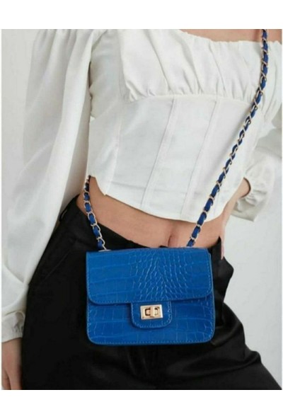 Happy Pinky Kroko Askılı Çapraz Kadın Çanta Happy Pinky Kroko Askılı Çapraz Kadın Çanta