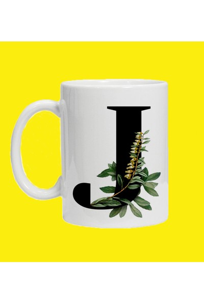 Hesaplısı Burada J Harfi Baskılı Kupa Bardak Hesaplısı Burada J Harfi Baskılı Kupa Bardak