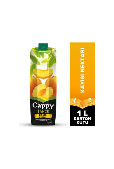 Cappy Bahçe Kayısı Nektarı Karton Kutu 1 L