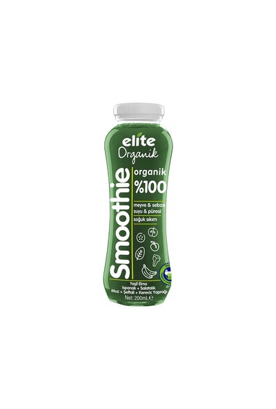 Elite Organik %100 Smoothie Yeşil 200 ml