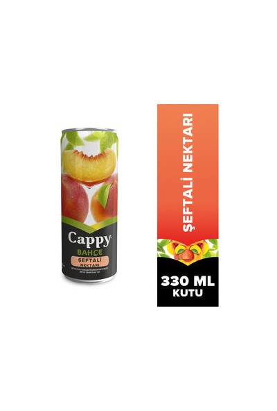 Cappy Bahçe Şeftali Nektarı Kutu 330 ml Cappy Bahçe Şeftali Nektarı Kutu 330 ml