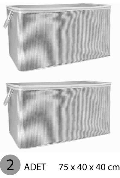 Modernavm Yastık Hurcu Ma x i Hurç 75 x 40 x 40 cm Gri - 2 Adet Modernavm Yastık Hurcu Ma x i Hurç 75 x 40 x 40 cm Gri - 2 Adet