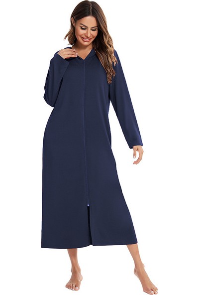 Wuwu Fermuarlı Hırka Yeni Avrupa ve Amerikan Ilkbahar ve Sonbahar Kış Yeni Pijama Ev Bayan Uyku Etek (Yurt Dışından) Wuwu Fermuarlı Hırka Yeni Avrupa ve Amerikan Ilkbahar ve Sonbahar Kış Yeni Pijama Ev Bayan Uyku Etek (Yurt Dışından)