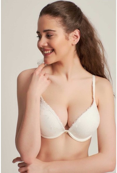 Lejardin Kadın Fantezi Destekli Sütyen Sihirli Dantel Kaplı