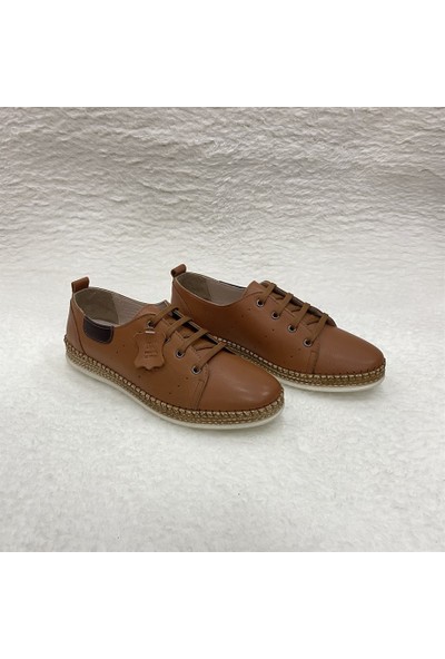 Yeşildaş SGN38 Taba Deri Kadın Babet Ayakkabı Yeşildaş SGN38 Taba Deri Kadın Babet Ayakkabı