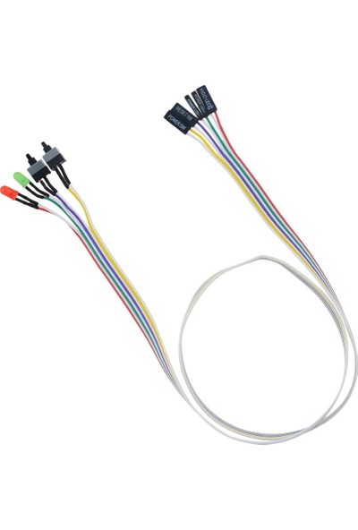 Alfais 5064 Anakart LED Işıklı Power ve Reset Açma Kapama Butonu Kablosu Switch On/off Alfais 5064 Anakart LED Işıklı Power ve Reset Açma Kapama Butonu Kablosu Switch On/off