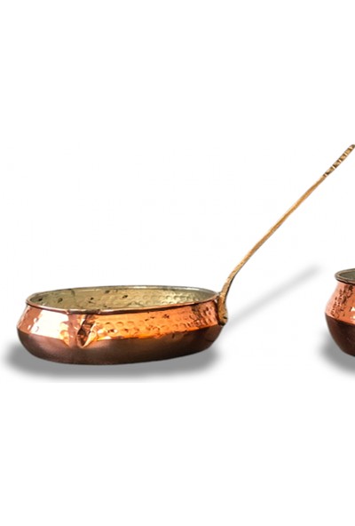 Qpazar Bakır Sosluk Tava Kırmızı Tekli No 01