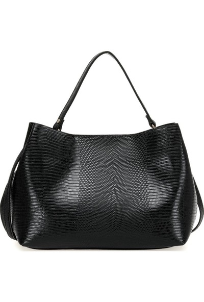 Polaris Lızard El 2pr Siyah Kadın Kol Çantası