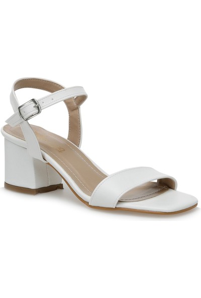 Butigo Ferdon 2fx Beyaz Kadın Topuklu Sandalet Butigo Ferdon 2fx Beyaz Kadın Topuklu Sandalet