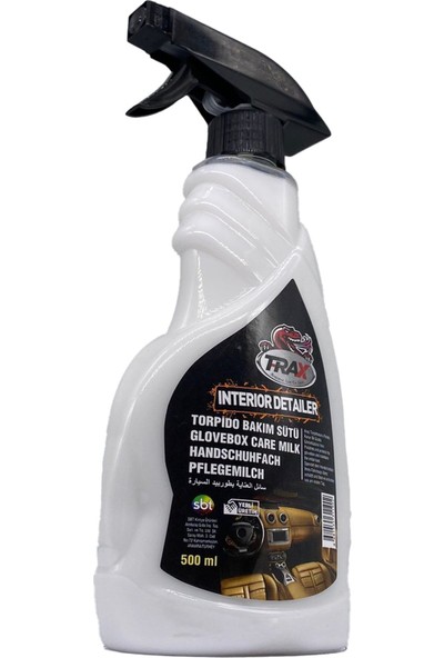 Trax Torpido Bakım Sütü Torpido Temizleyici Parlatıcı 500ML Trax Torpido Bakım Sütü Torpido Temizleyici Parlatıcı 500ML