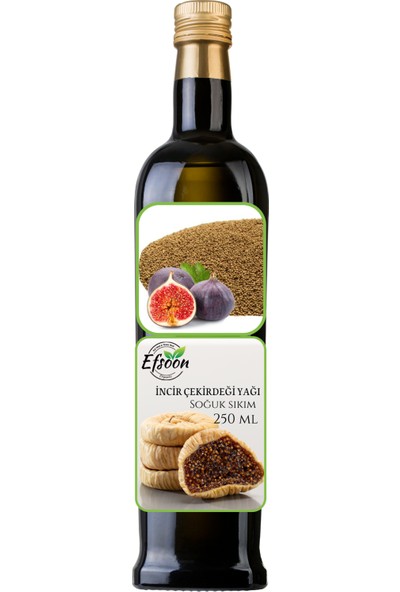 Efsoon Organics Soğuk Sıkım İncir Çekirdeği Yağı 250 ml Efsoon Organics Soğuk Sıkım İncir Çekirdeği Yağı 250 ml