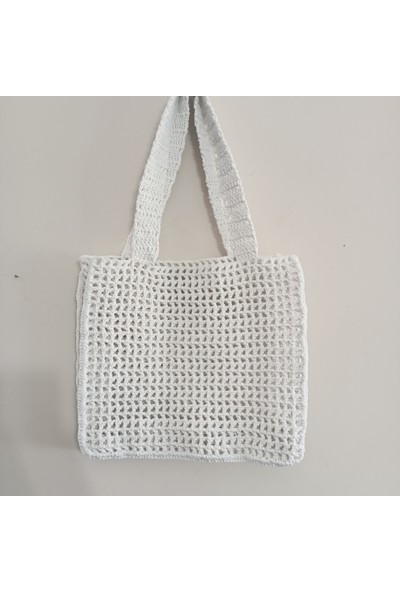 Ezo Home Makrome Örgü Çanta / Plaj Çantası