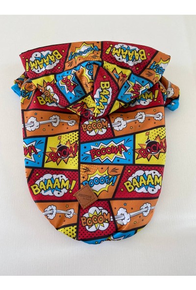 Pawstar Popart Fileli Köpek Yağmurluğu Pawstar Popart Fileli Köpek Yağmurluğu